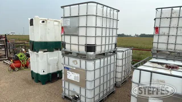 Steffes Group | (3) 1,000L poly chemical totes