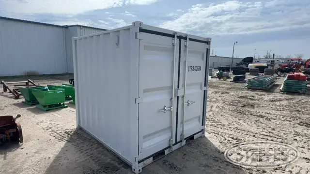 Steffes Group | Shipping container storage shed