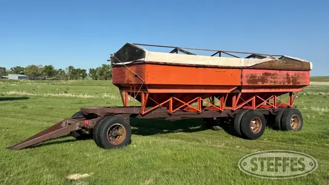 Steffes Group | Shop-built tandem axle double hopper trailer