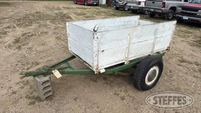 Steffes Group | Shop-built single axle utility trailer
